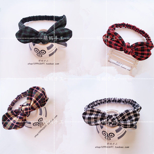 Handmade British Cotton and Linen Baby Parent-Child Retro Hair Band