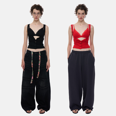 千禧海妖里面假两件文胸拼接背心