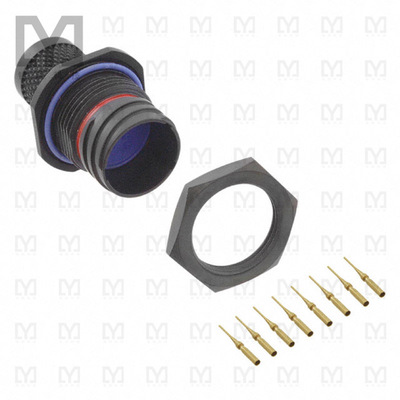 2102352-4【CONN RCPT MALE 8POS GOLD CRIMP】