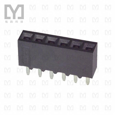 5-535541-4【CONN RCPT 6POS 0.1 GOLD PCB】