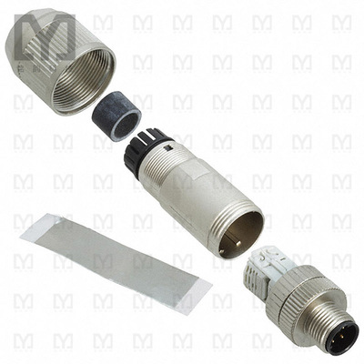 1554513【CONN PLUG MALE 4POS GOLD IDC】