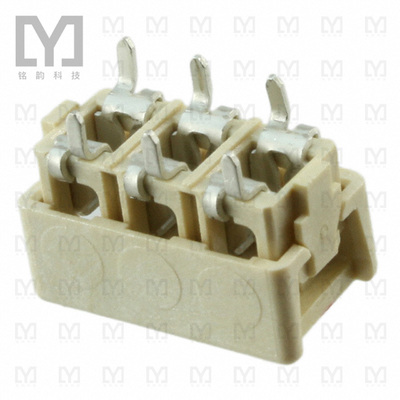 3-2106489-3【CONN WIRE IDC 3POS 24AWG PCB RA】