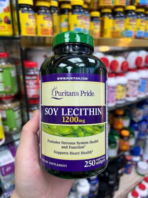 美国Puritan’sPride普丽普莱大豆卵磷脂胶囊250粒鱼油的搭档补充