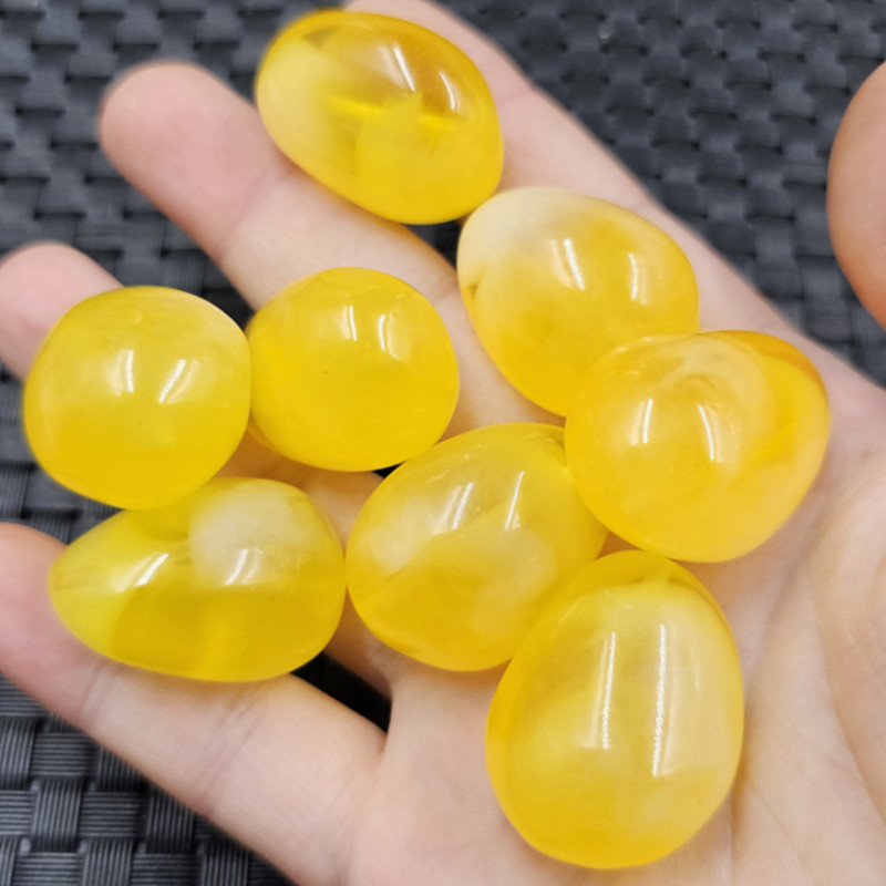 荧光浮盐水蜜蜡随型珠散珠人造蜜蜡裸石珠子diy手链项链饰品配件