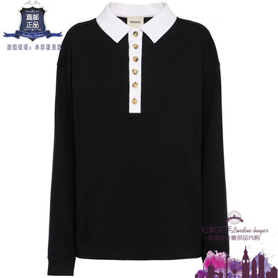 英国代购 女士新款 Khaite 长袖真丝针织polo衫 正品直邮