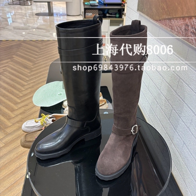 natursun娜冉2025冬季女靴专柜正品时尚平跟长靴骑士靴N25580901