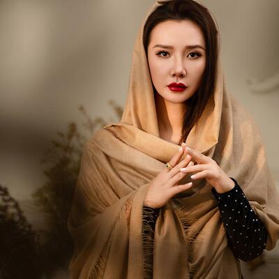 NagarNan-CXN&CAN咖标X系列白绒老年份Gents朱莉定制单品披肩