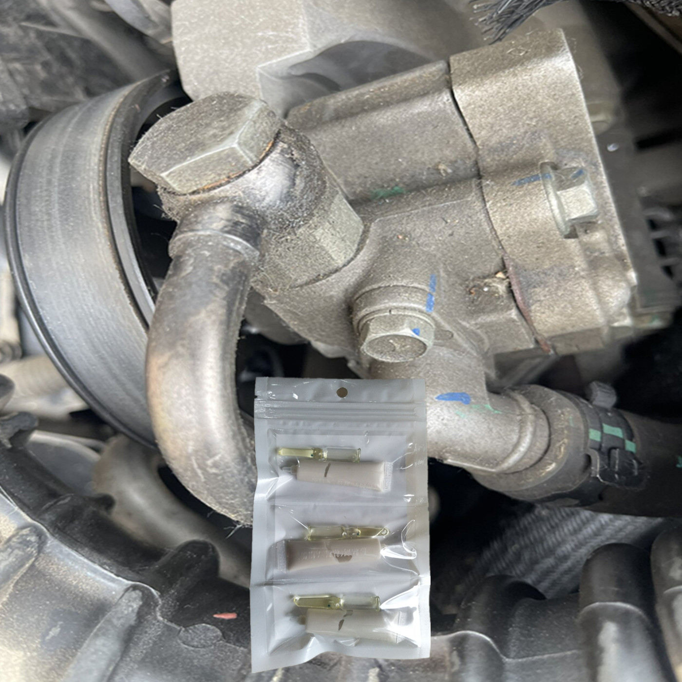 汽车货车空调管路堵漏胶铝管接头沙眼漏雪种蒸发器冷焊修补耐高温