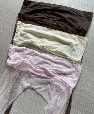 融化包芯丝无缝0.1D牛奶巧克力色丝袜女超薄款丝滑透明连裤袜