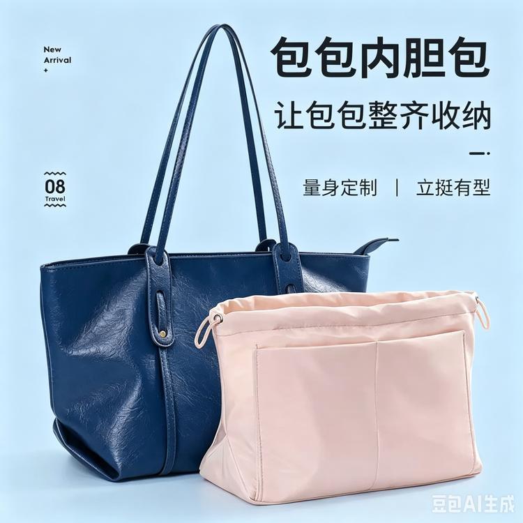 兰复古大容量托特包包包女高级质感手提单肩时尚百搭通勤女包内衬
