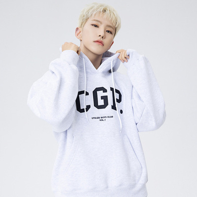 韩国代购CODEGRAPHY连帽卫衣卫裤圆领宽松CGP休闲套装男女同款
