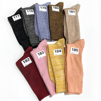 四季款百搭纯色素色堆堆袜