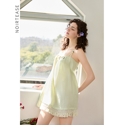 NT夏季薄款性感纯棉睡裙