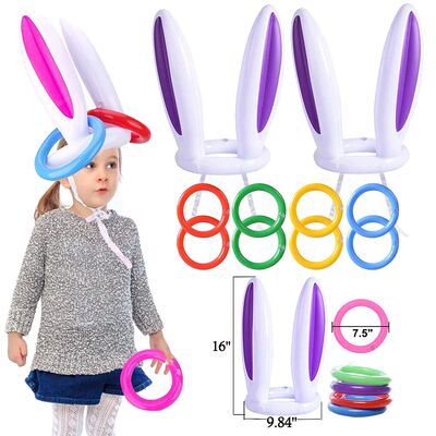 Inflaable Rabbi Ear Throwing Game Ferrule Ring Toss Happy Ea