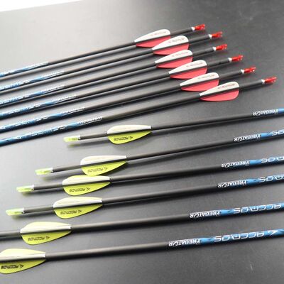 12支弓箭纯碳箭支6.2/4.2内径防打钉防爆反曲美猎复合传统弓射击