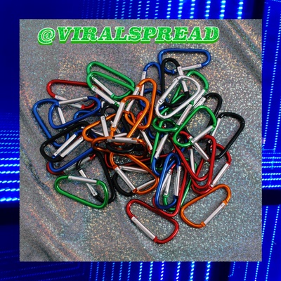 VIRAL SPREAD D形扣 爱心挂扣 圆圈  diy配件 多色可选 烟盒链条