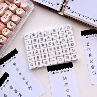 BringQ六联按压浸透印章M5活页