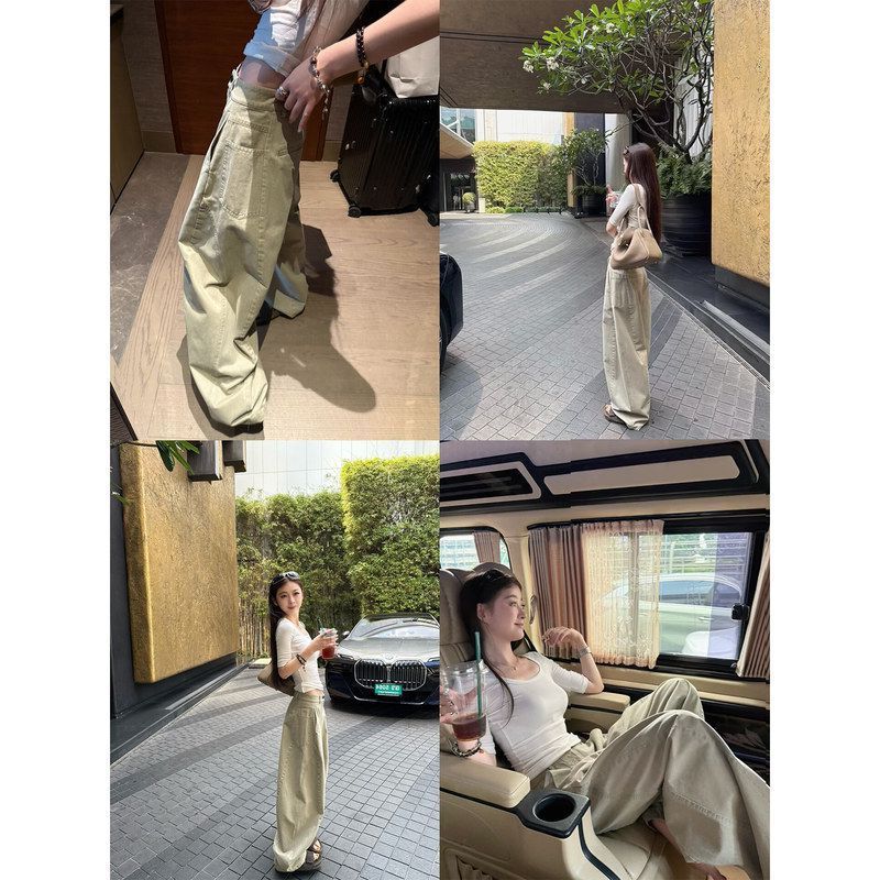 重工sh工装裤甜味炒色松弛 工艺4752Yopyaya 感曲奇 #穿不腻Here