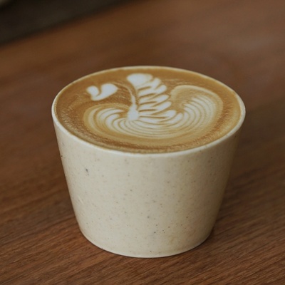 叶子手作咖灰渣猪口杯拉花咖啡杯