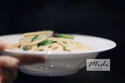 9英寸汤盘骨瓷汤盘浮雕