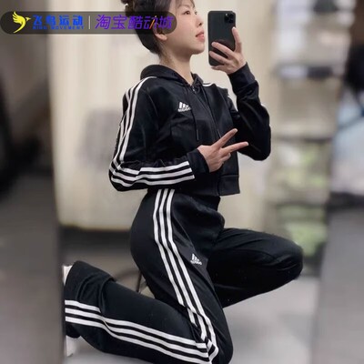 女春季新款运动上衣休闲长袖套装