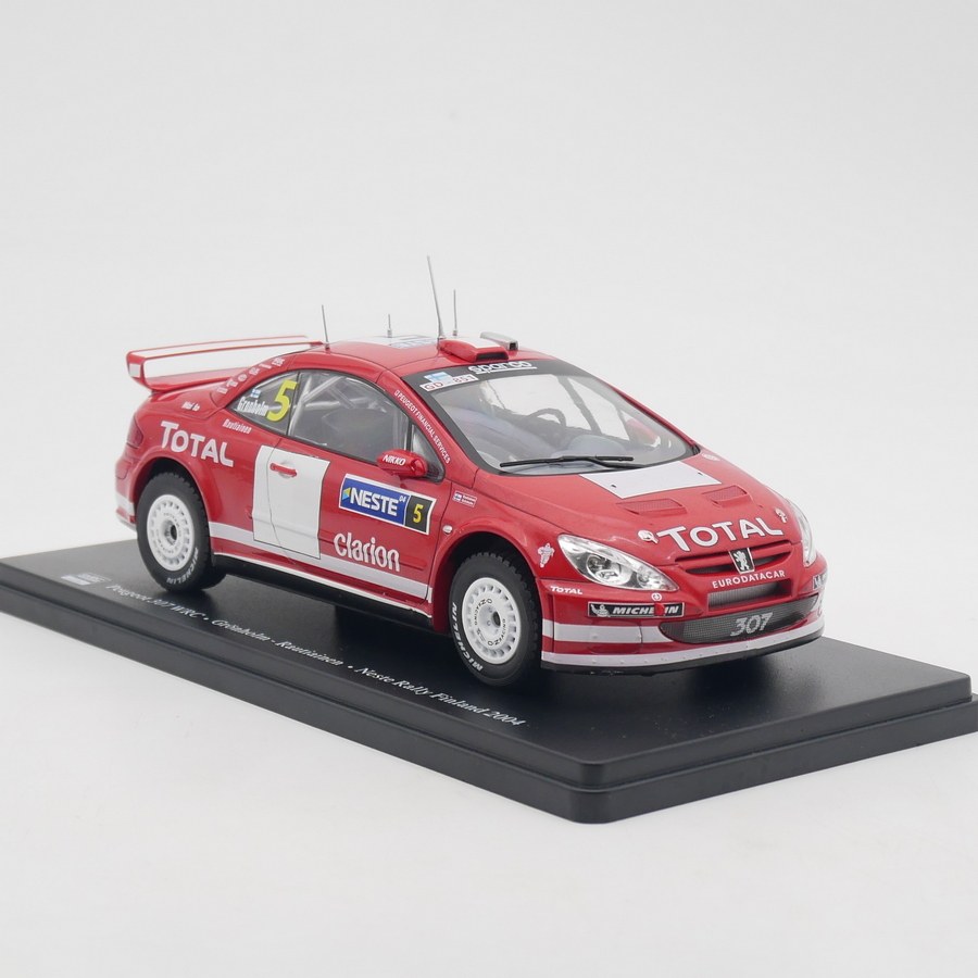 IXO 1:24 Peugeot 307 WRC 2004标致拉力赛车合金汽车模型玩具车