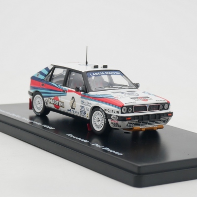 ixo 1:43 Lancia Delta Integrale WRC 1988蓝旗亚拉力赛汽车模型