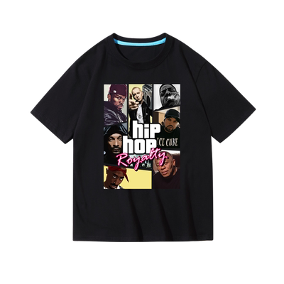 西海岸美式嘻哈饶舌印花短袖T恤