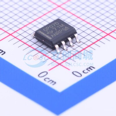 精密运放 OP07DDR SOIC-8 TI/德州 电子元器件配单原装正品
