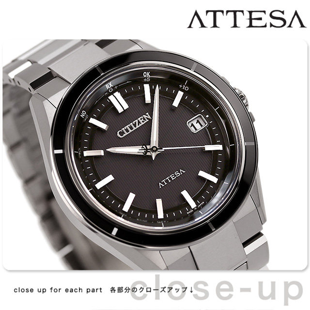 Citizen西铁城 Attesa系列钛合金光动能电波运动男表CB3030-76E_虎窝淘
