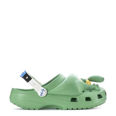 代购Crocs男士凉鞋防水速干易清洁可调节后跟带绿色轻质透气防滑