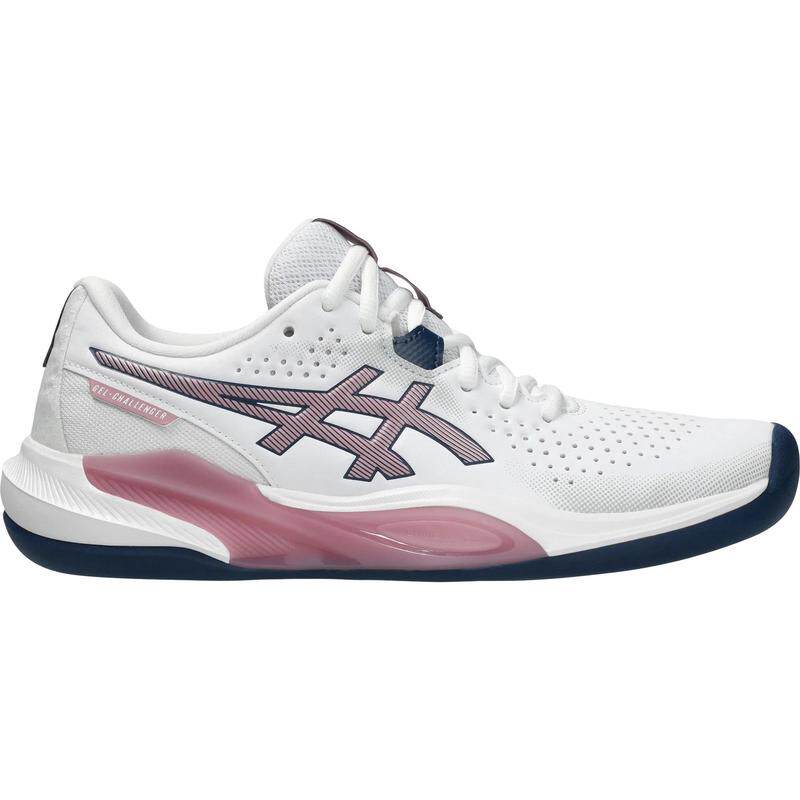 海外代购Asics/亚瑟士女士网球鞋侧向支撑稳定防滑白紫配色