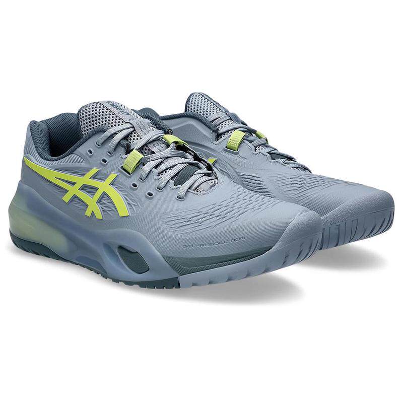 日本代购Asics/亚瑟士男士网球鞋缓震耐磨低帮灰色训练比赛