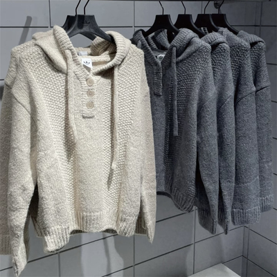 Adidas三叶草 女子运动休闲潮流针织毛衣连帽卫衣 KS5967 KS5968