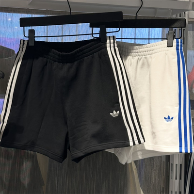 Adidas三叶草 女子运动休闲潮流经典针织宽松短裤 KG3695 JW5109