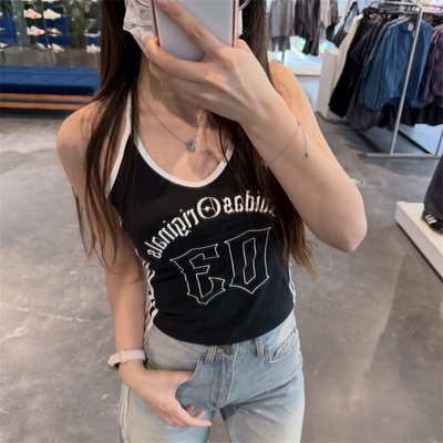 Adidas三叶草 女子运动潮流复古带胸垫吊带背心 KT3049 KT3050