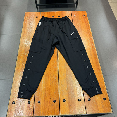 Nike耐克 男子运动休闲潮流篮球训练透气侧开扣束脚长裤 FB7110