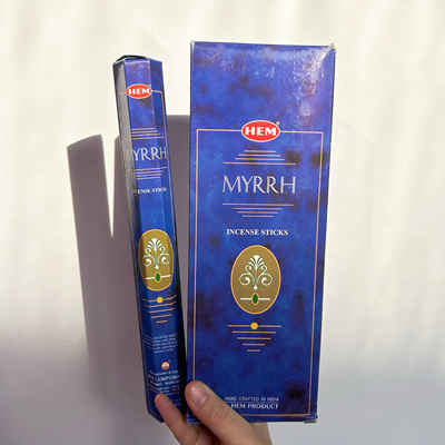 印度进口HEM MYRRH 没药 ｜智慧与神秘感并存 ～办公冥想熏香线香