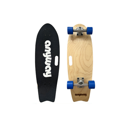 anyway27”幻影陆地冲浪板手提枫木大鱼板初学者滑板滑雪刷街