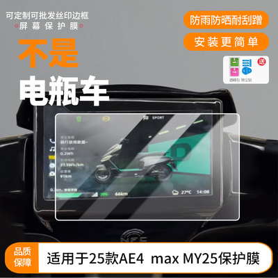 适用于 25款极核AE4  max MY25 电动车仪表屏幕膜磨砂防反光膜软钢化膜防刮膜膜高清防指纹膜贴膜蓝光护眼膜