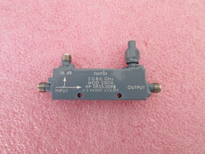 25016 Narda 2-18GHz 16dB SMA 射频微波 同轴 宽带 定向耦合器
