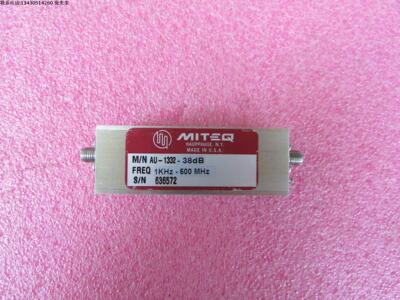 MITEQ AU-1332-38 1KHz-500MHz 38dB SMA 射频微波 低噪声放大器