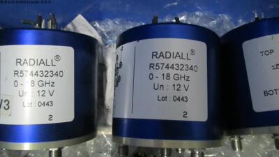 R574432340 Radiall RF SP3T 18GHz SMA 单刀三掷 微波同轴开关