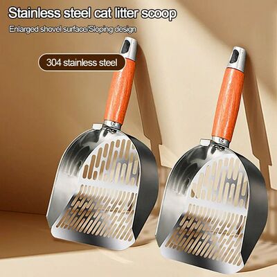 304 Stainless Steel Cat Litter Scooper Portable Useful Sturd