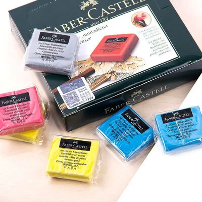 Faber-Castell Plasticity Rubber Soft Art Eraser Wipe highlig