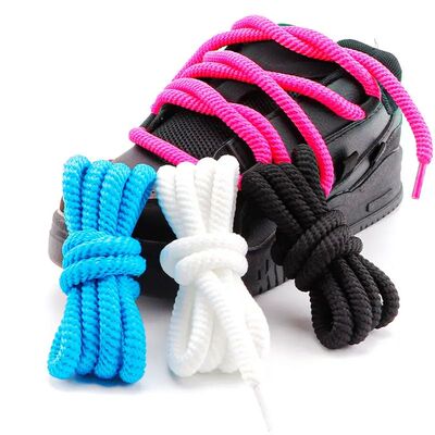 1Pair Round Shoelaces Quality 8mm Thicker Shoelace Sneakers