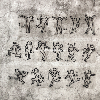 曼联红魔小恶魔进球射门汽车贴纸