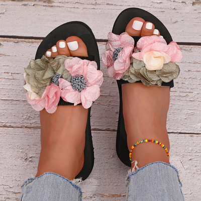 ladies Slippers sandals for women Plus size summer shoes女鞋