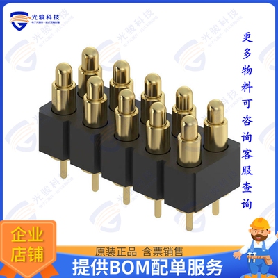 818-22-010-10-000101 连接器CONN SPRING PISTON 10POS PCB