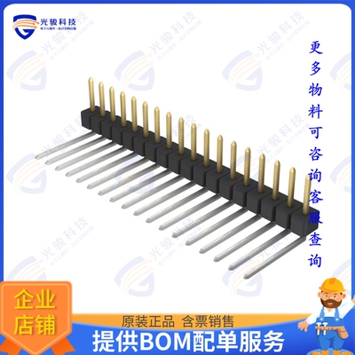 PBC18SBDN 连接器CONN HEADER R/A 18POS 2.54MM